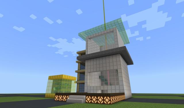 Biệt thự hiện đại - sản phẩm lập trình Minecraft của bạn Lư Chí Bằng